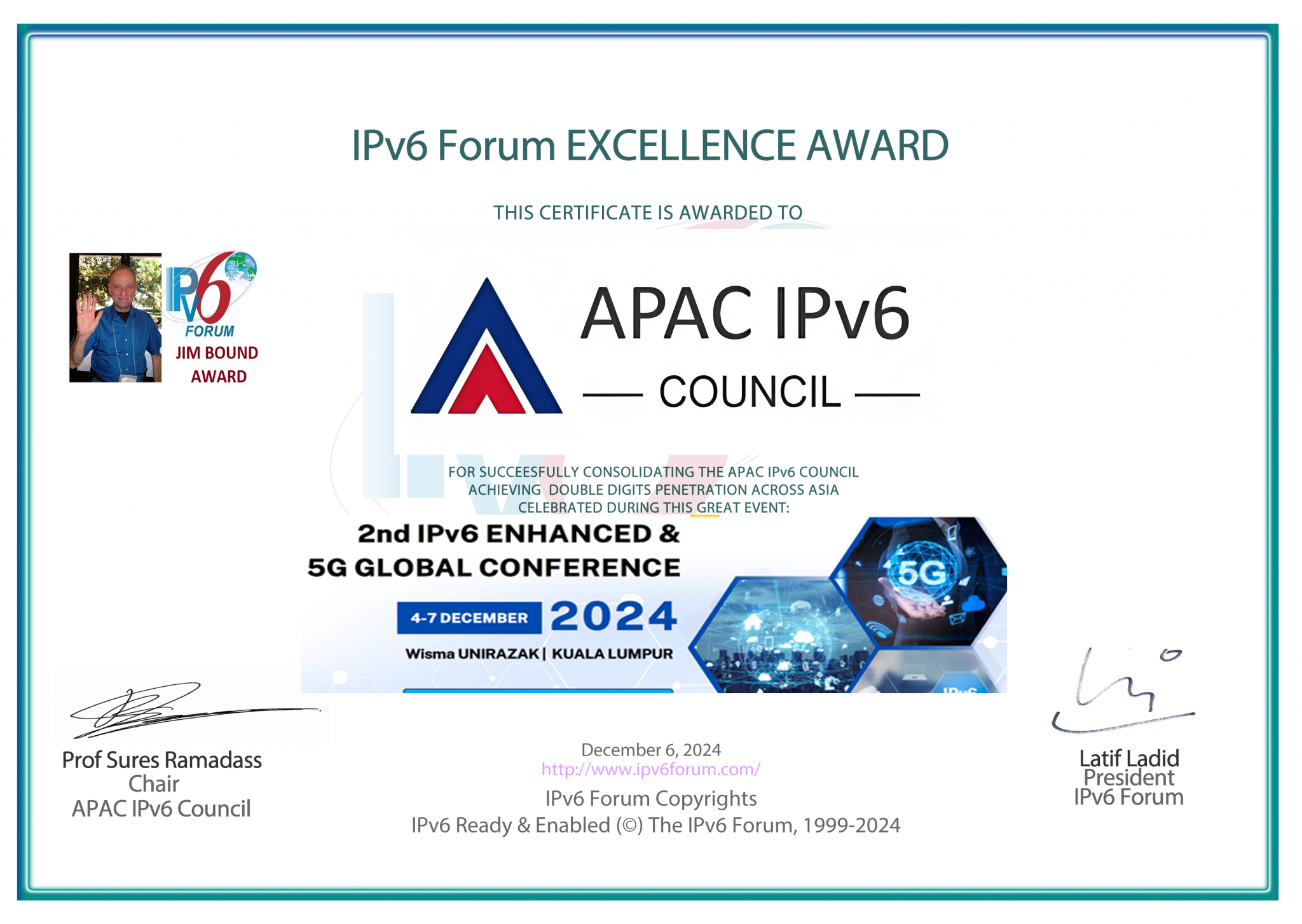 Awards – APAC IPv6 Council